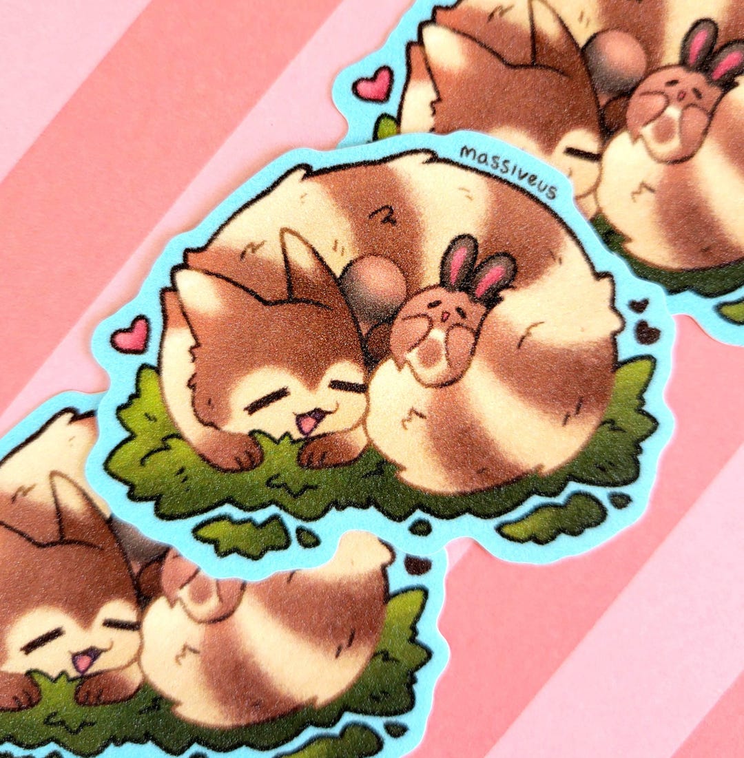 Furret Glitter 3 Inch Vinyl Sticker - Etsy