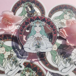 Fire Emblem Lady Rhea Art Nouveau Clear Acrylic Charm - Etsy