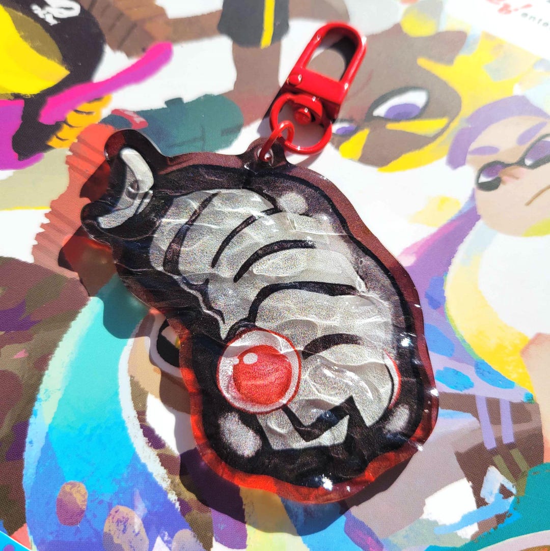 Side Order Jelleton Wavy Acrylic Keychain - Etsy