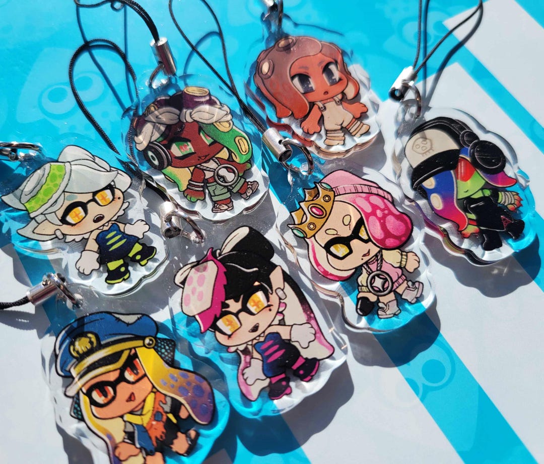 Splatoon Characters 1.5" Acrylic Phone Charm - Etsy