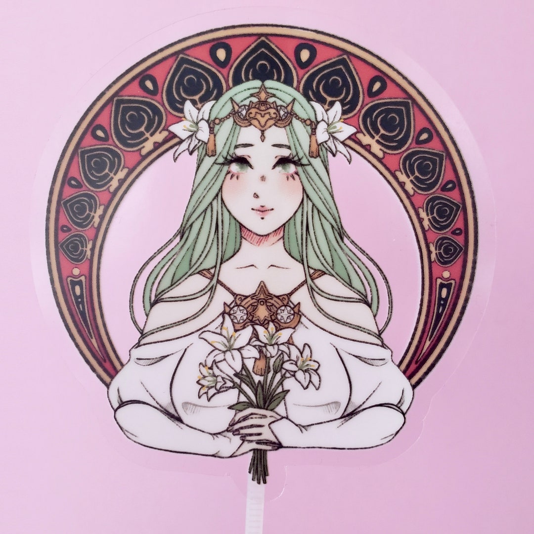 Lady Rhea Art Nouveau Inspired Clear Transparent 3 Inch Vinyl Fire ...