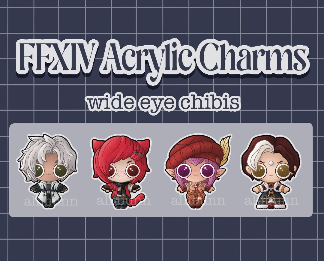 FFXIV Wide Eye Chibi NPC Emet Selch Graha Tia Thancred Tataru - Etsy UK