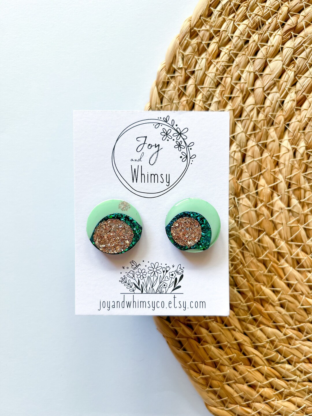 Large Circle Stud Forest Nymph - Etsy