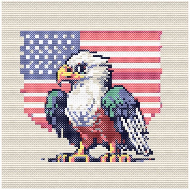 Cross Stitch Pattern American Eagle - Etsy