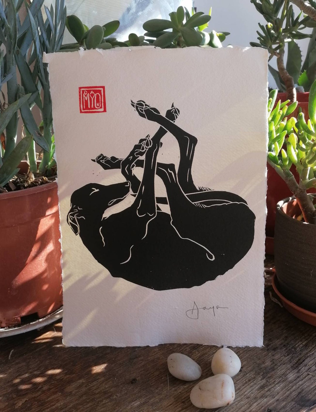 Tangle of Legs - Original A4 Hand Printed Linocut. - Etsy