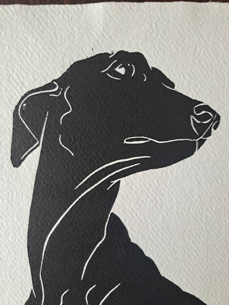 Who Me? A3 (16.5"x11.5") Handmade Linocut Print. Ideal Gift for ...