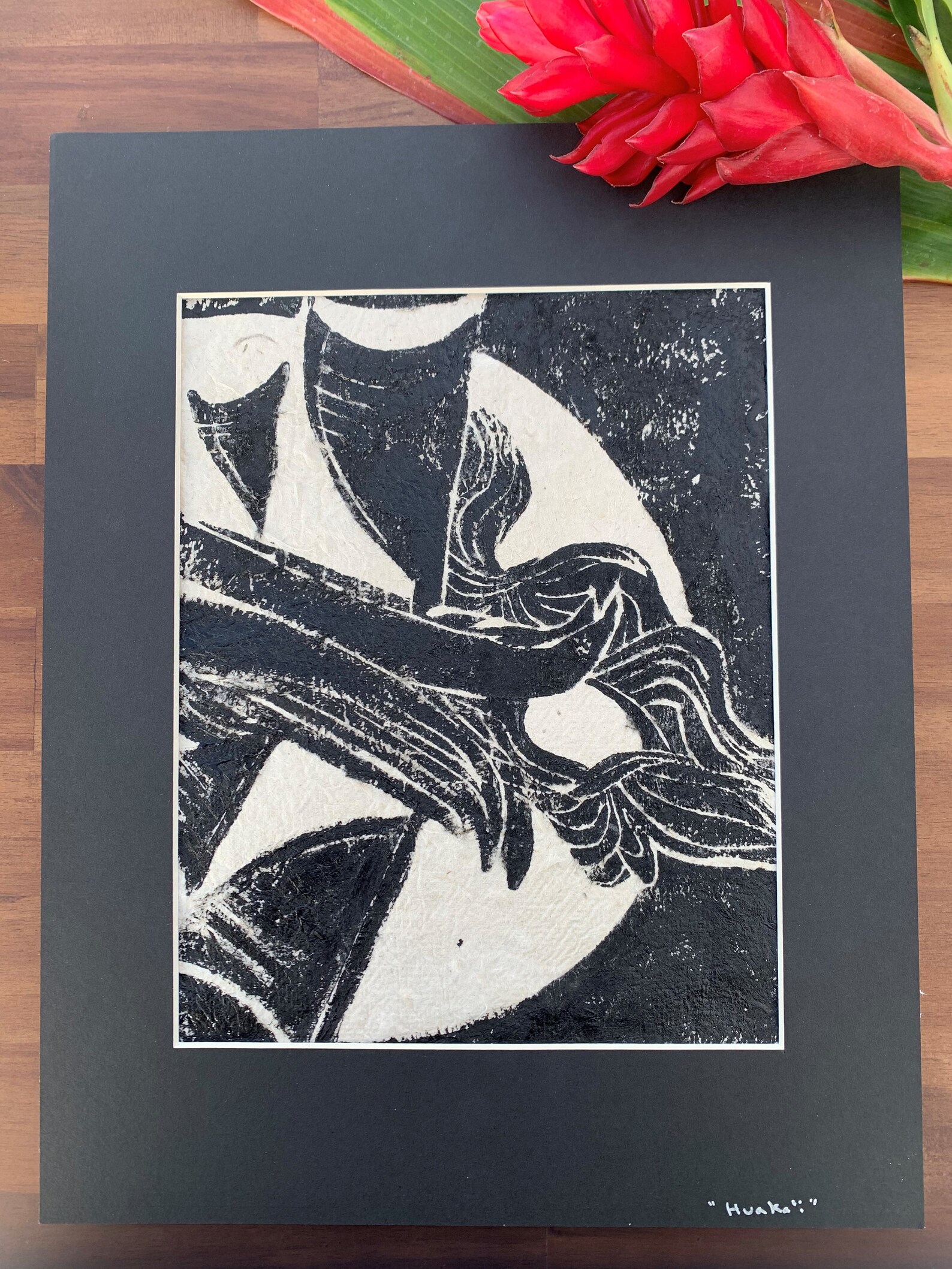 Maui Block Print Art Made With Novelty Paper. Kapa, Tapa Cloth ...