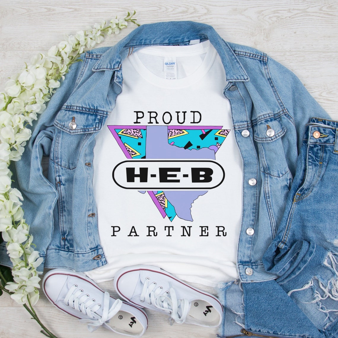 Proud HEB Partner Shirt HEB Shirt 90s Inspired Tee | Etsy