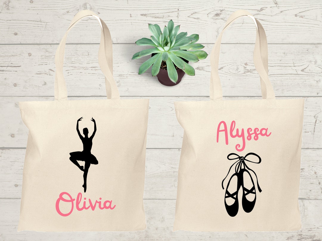 Dance Tote Bags, Ballet Bag, Personalized Dance Bag, Ballerina Gift ...