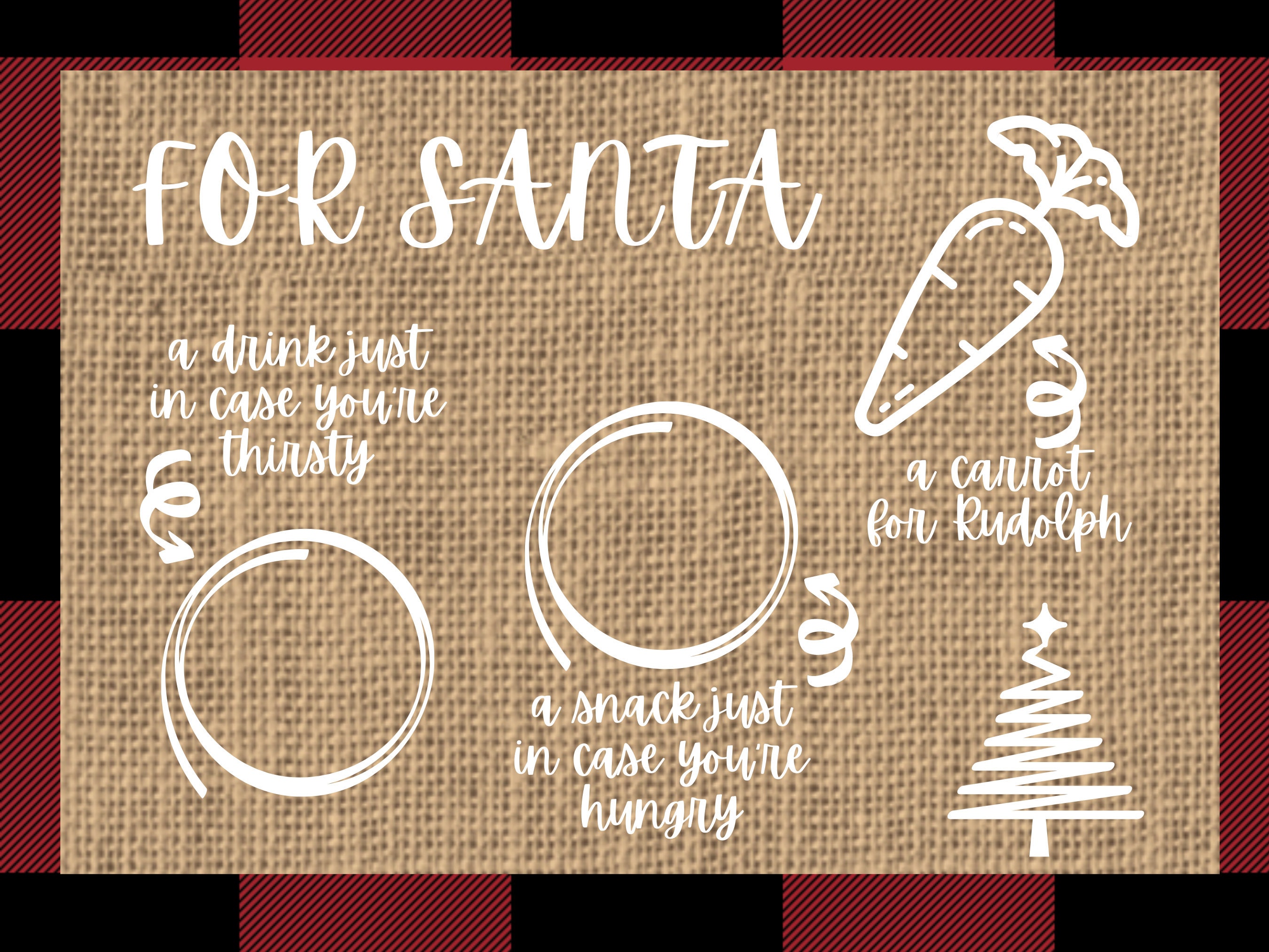 Santa Cookie Placemat, Personalized Cookies for Santa Placemat ...