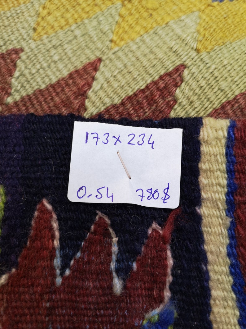 Alfombra Kilim turca roja, decoración vintage (1,7 x 2,3 m) - Etsy España