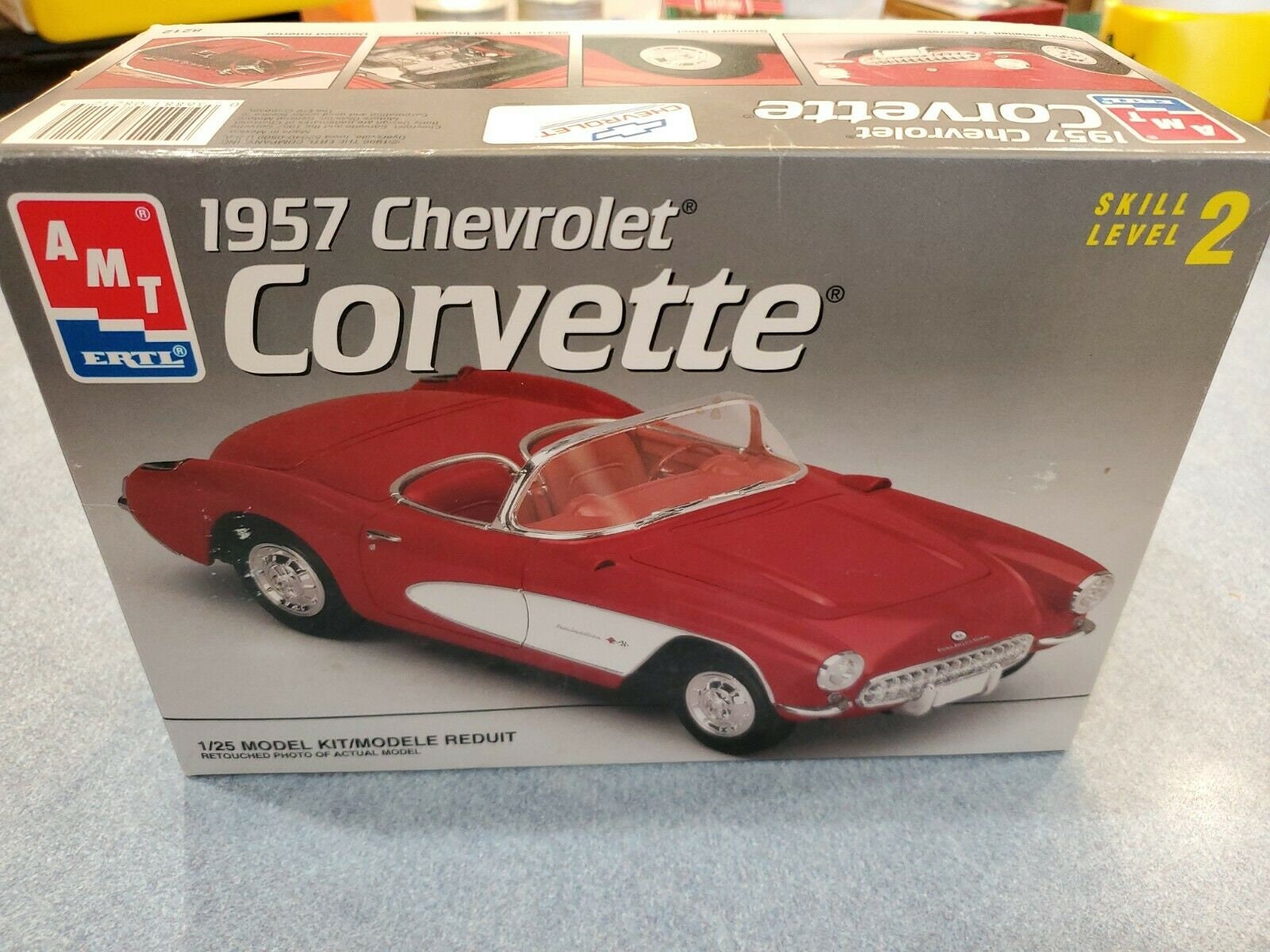 1996 AMT Ertl 1957 Chevy Corvette Modelo 1:25 6631 Kit | Etsy