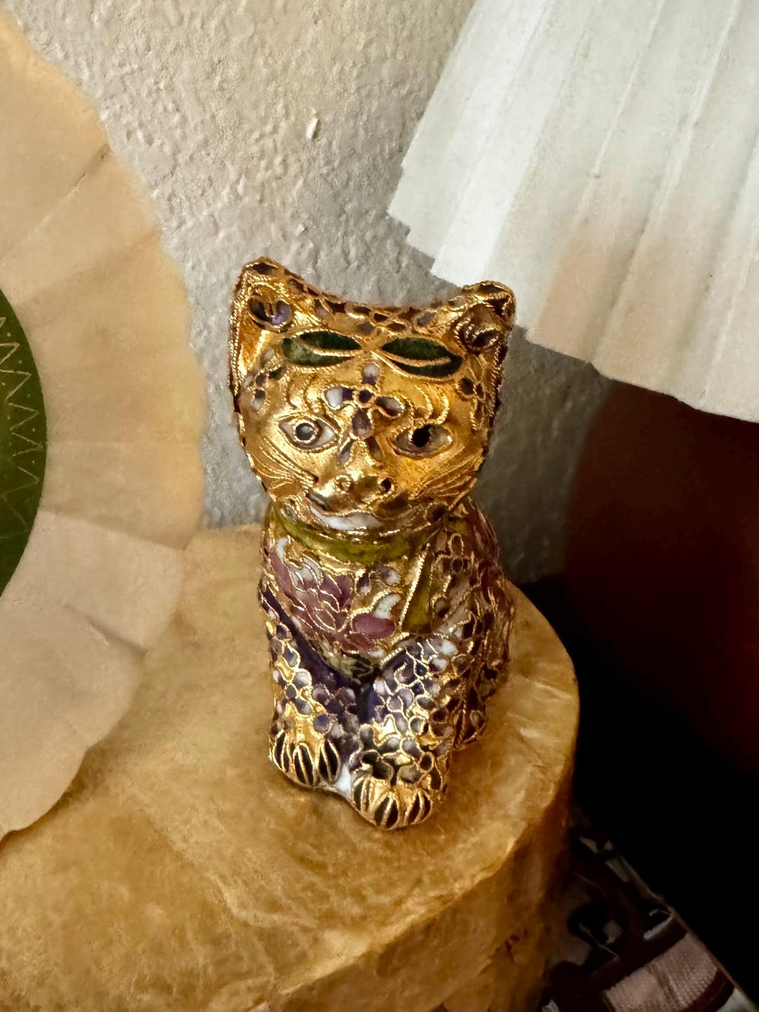 Cloisonné Cat Vintage - Etsy