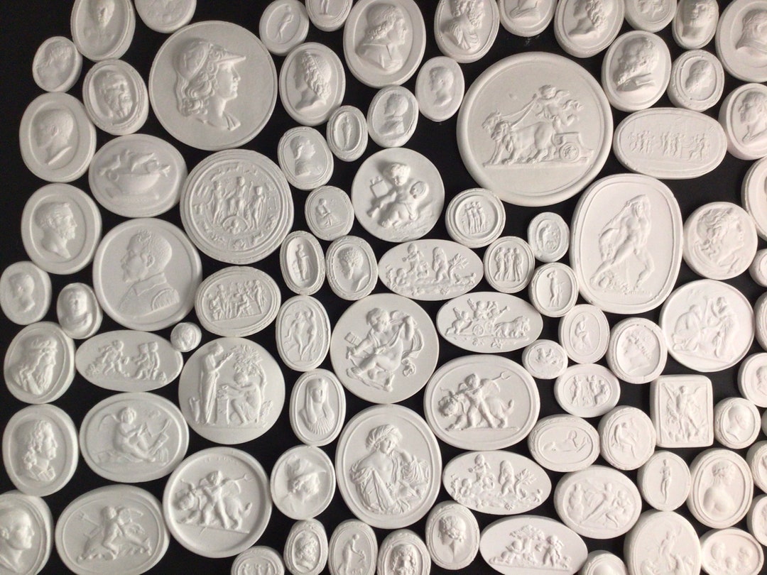 FREE SHIPPING*** 15 Mixed Plaster Grand Tour Intaglios Various Sizes ...