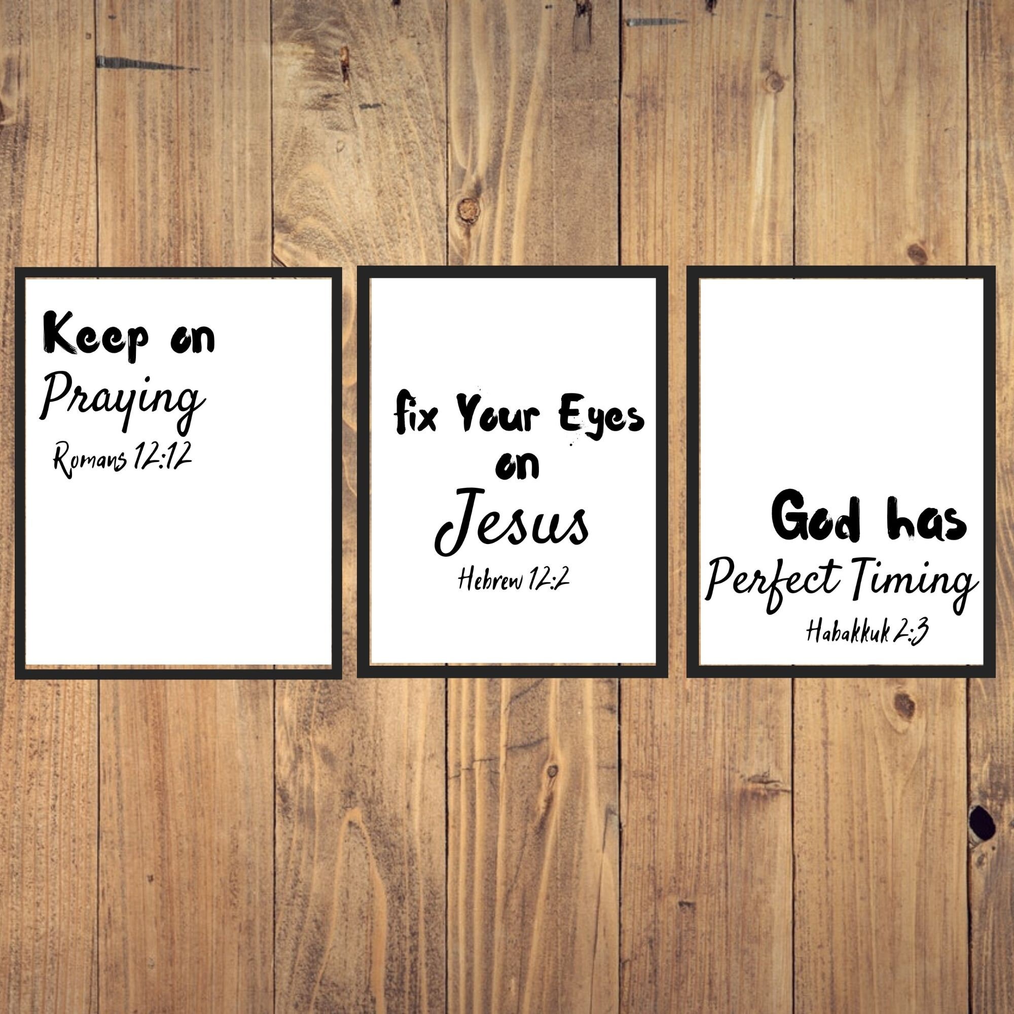 Prayer Qute Wall Art, Scripture Quote, Bible Wall Art, Christian Wall ...