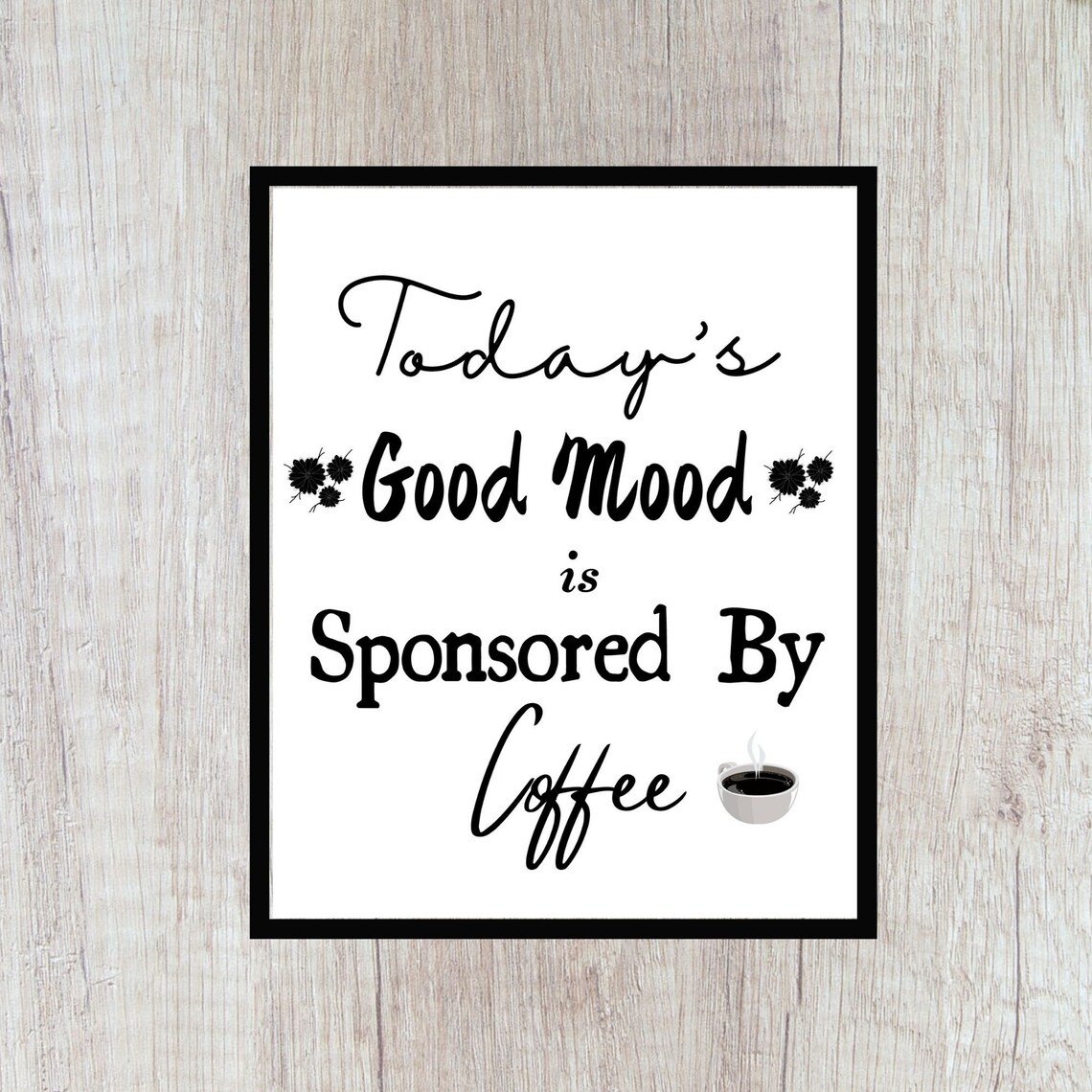 Coffee Wall Art Printable, Kitchen Décor, Coffee Shop Décor, Coffee ...