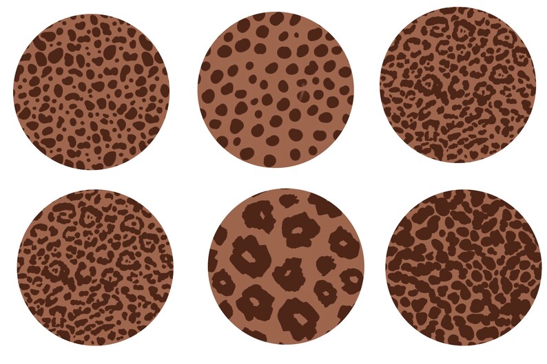 Animal Print Procreate Brush Set Leopard Zebra Cow Pattern - Etsy