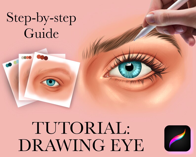 Procreate Eye Coloring Tutorial, Coloring for Beginner Artists, Simple ...