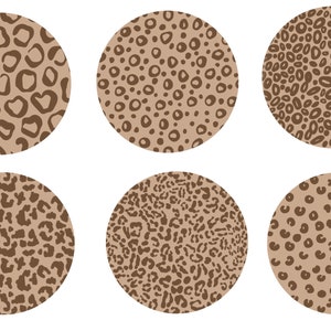 Animal Print Procreate Brush Set Leopard Zebra Cow Pattern, Animal ...