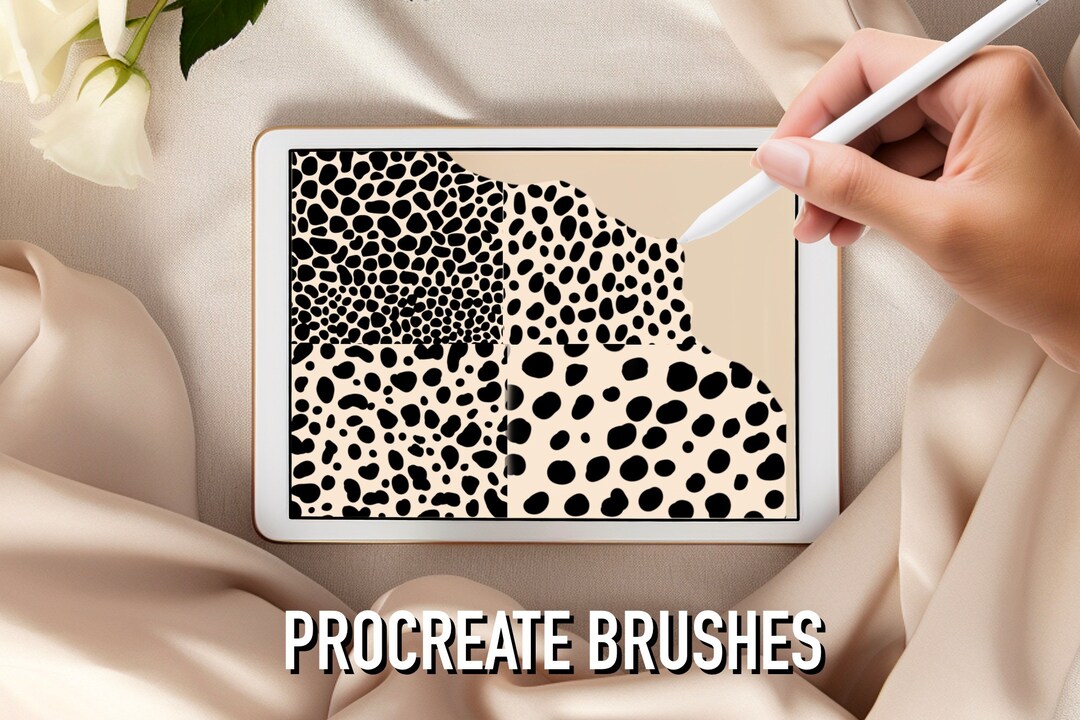 Animal Print Procreate Brush Set Cheetah Dalmatian Cow Pattern, Animal ...