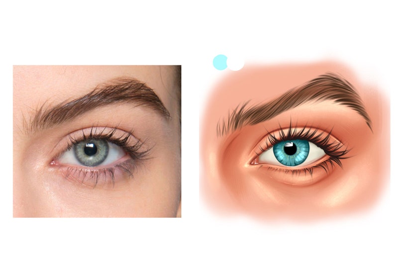 Procreate Eye Coloring Tutorial Coloring for Beginner - Etsy UK