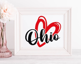 Ohio State Svg, State of Ohio Svg, Svg Ohio, PNG EPS SVG Files for ...