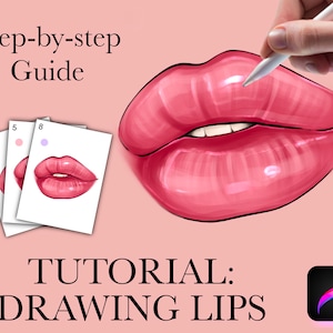 Procreate Lip Coloring Tutorial, Coloring for Beginner Artists, Simple ...