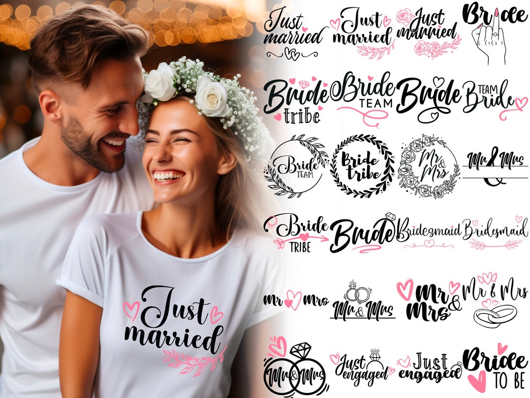 Bride SVG Just Married SVG Wedding Sign Svg Svg Files for - Etsy