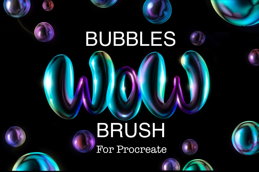 Bubble Brush, Bubble Procreate Brush, Soap Brush, Procreate Brush Set - Etsy