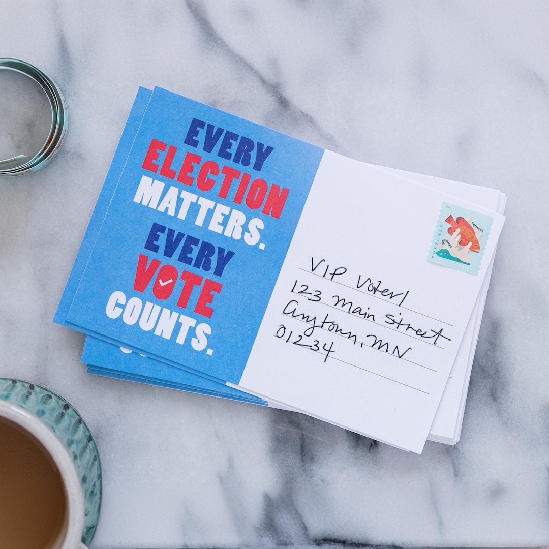 Every Election Matters Voter Postcards - 4x6 Blank Design - Etsy