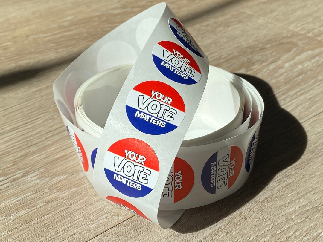 Vote Sticker Roll Your Vote Matters Stickers - Etsy