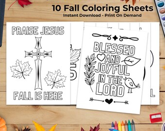 Christian Coloring Pages 50 Bible and Christian Based - Etsy