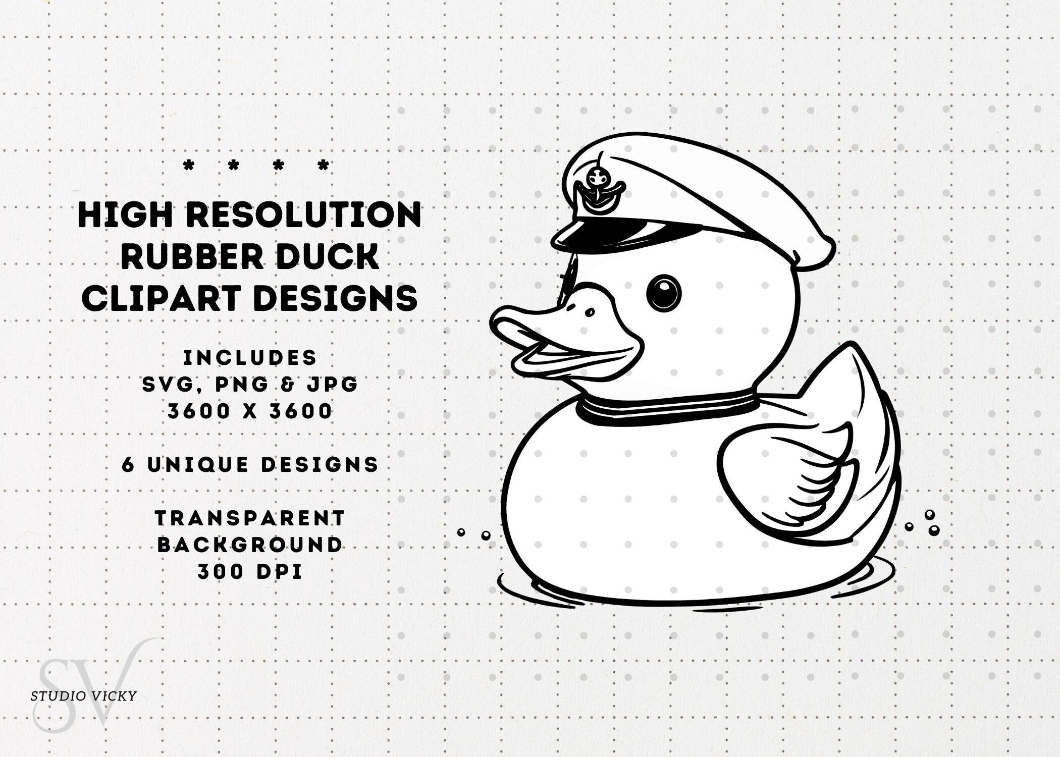 Rubber Duck Clipart Bundle Cruise Ducks Svg Png Digital