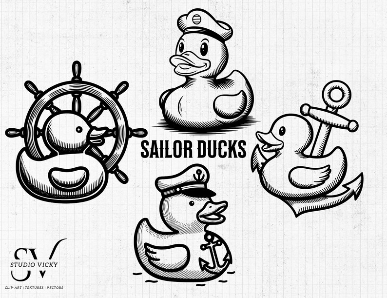 Sailor Duck Clipart PNG Cruise Decoration Rubber Ducky Craft ...