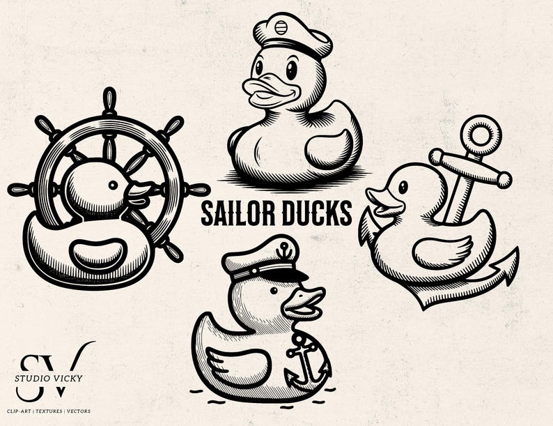 Sailor Duck Clipart PNG Cruise Decoration Rubber Ducky Craft ...
