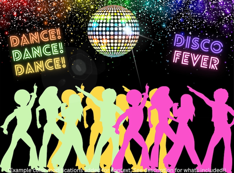 Disco Ball Clipart, Instant Download, Disco Ball PNG and JPG Files ...
