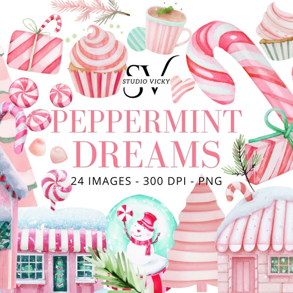 Watercolor Christmas - Etsy