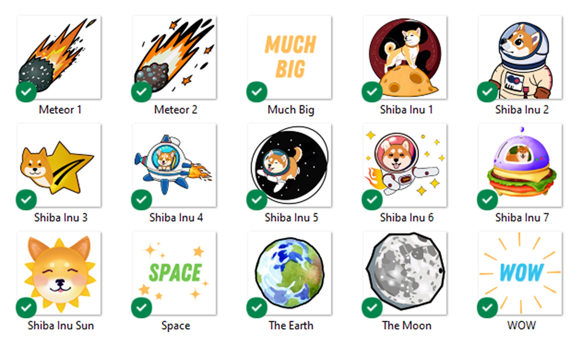 Space Shiba Inu Doge Clipart Bundle, Shiba Inu PNG, Doge PNG, Meme Png, Space Dog Png, Space Png ...