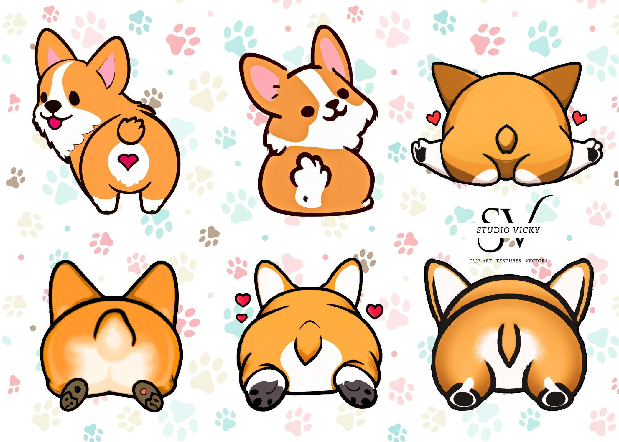 Dog Butt Clipart