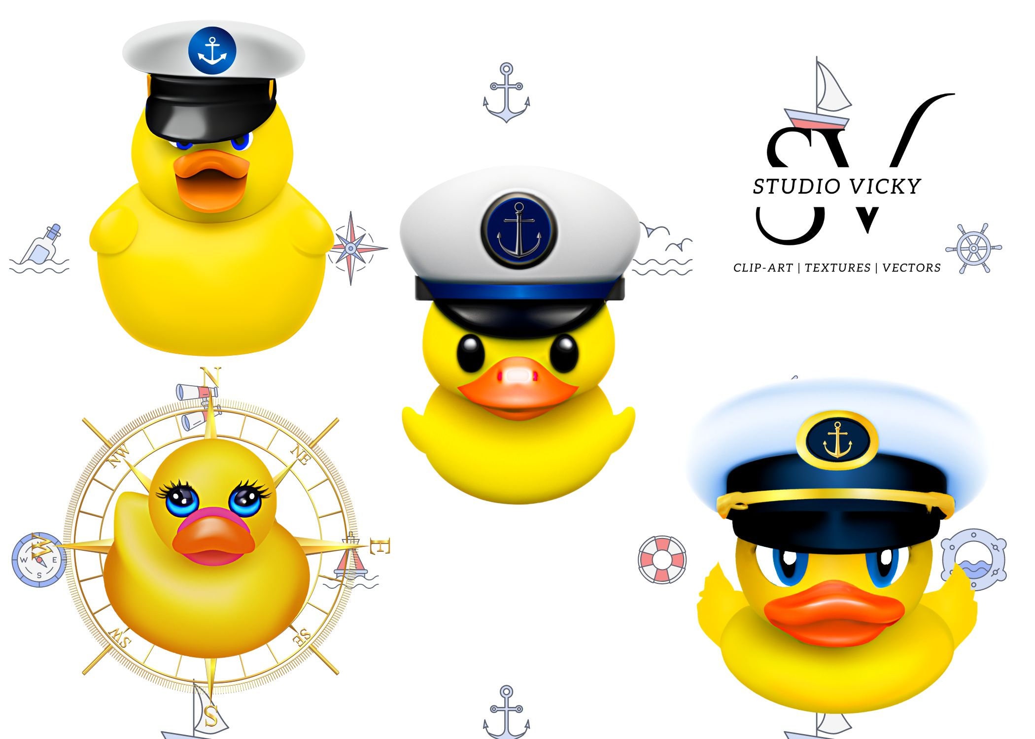 Cruising Duck Clipart PNG Cruise Decoration Rubber Duck Craft ...