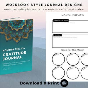 5 Minute Gratitude Journal: Printable Digital Gratitude Journal With ...