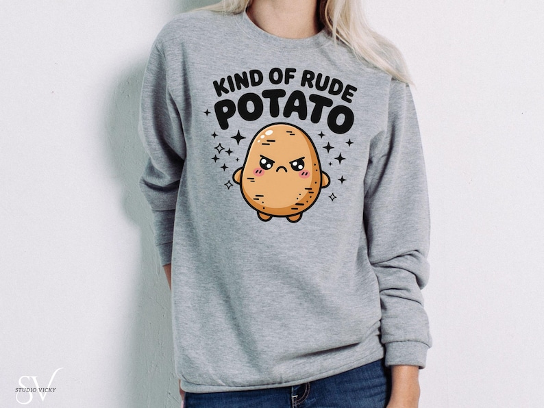 Kawaii Potato SVG Set | Sweet & Rude Potato PNG Bundle - Etsy