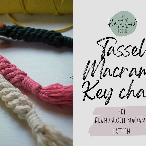 Macrame Keychain Pattern - Etsy