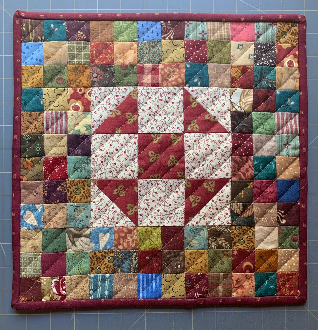 12.5” X 12.5” Small Scrappy Quilt - Etsy