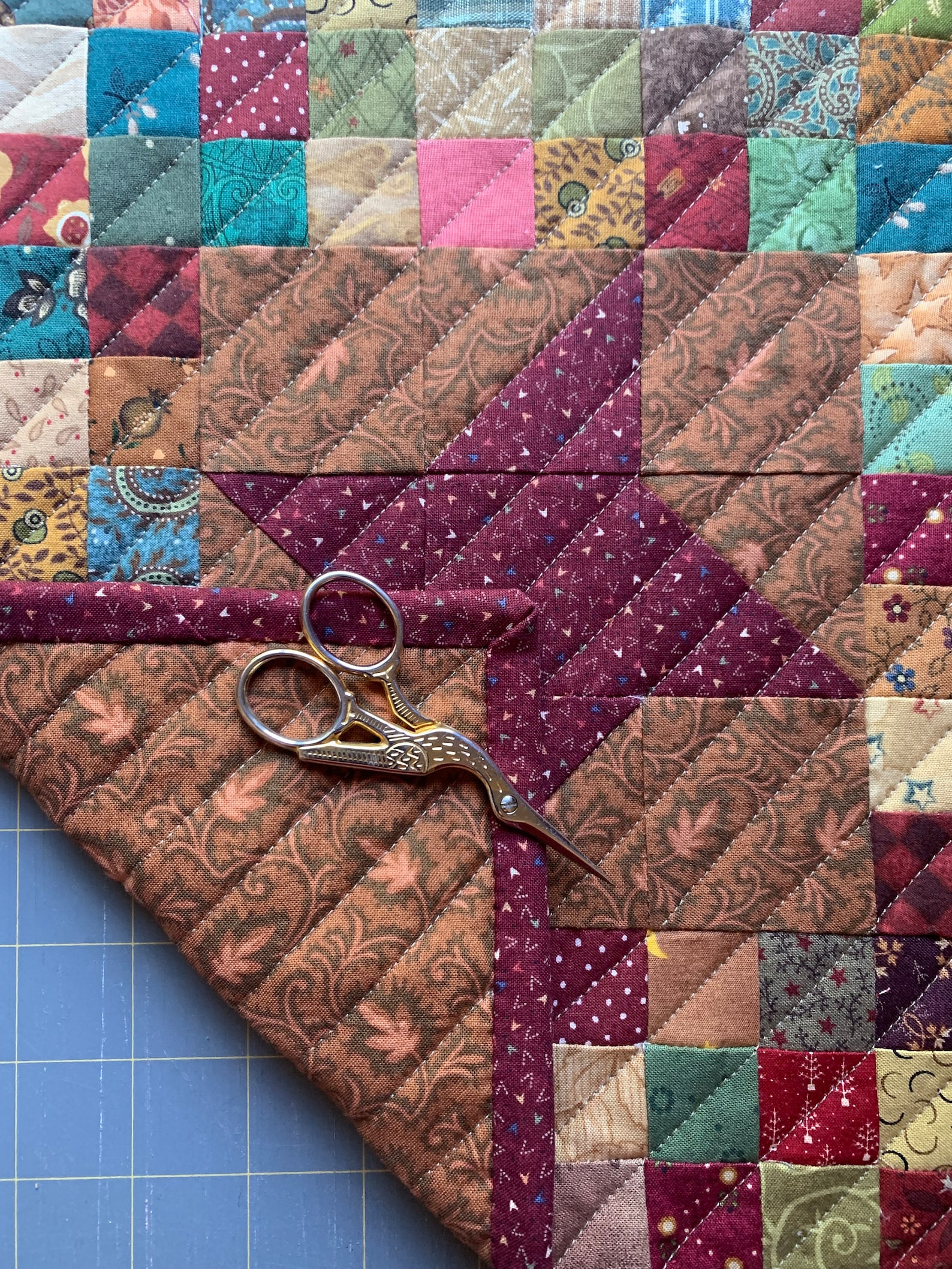 12.5” X 12.5” Small Scrappy Quilt - Etsy
