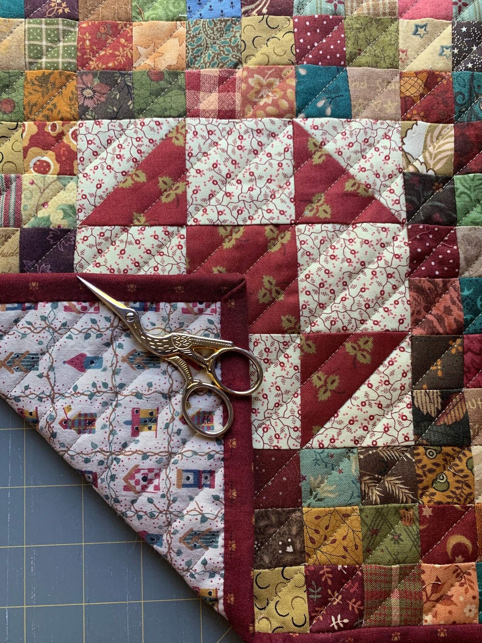 12.5” X 12.5” Small Scrappy Quilt - Etsy