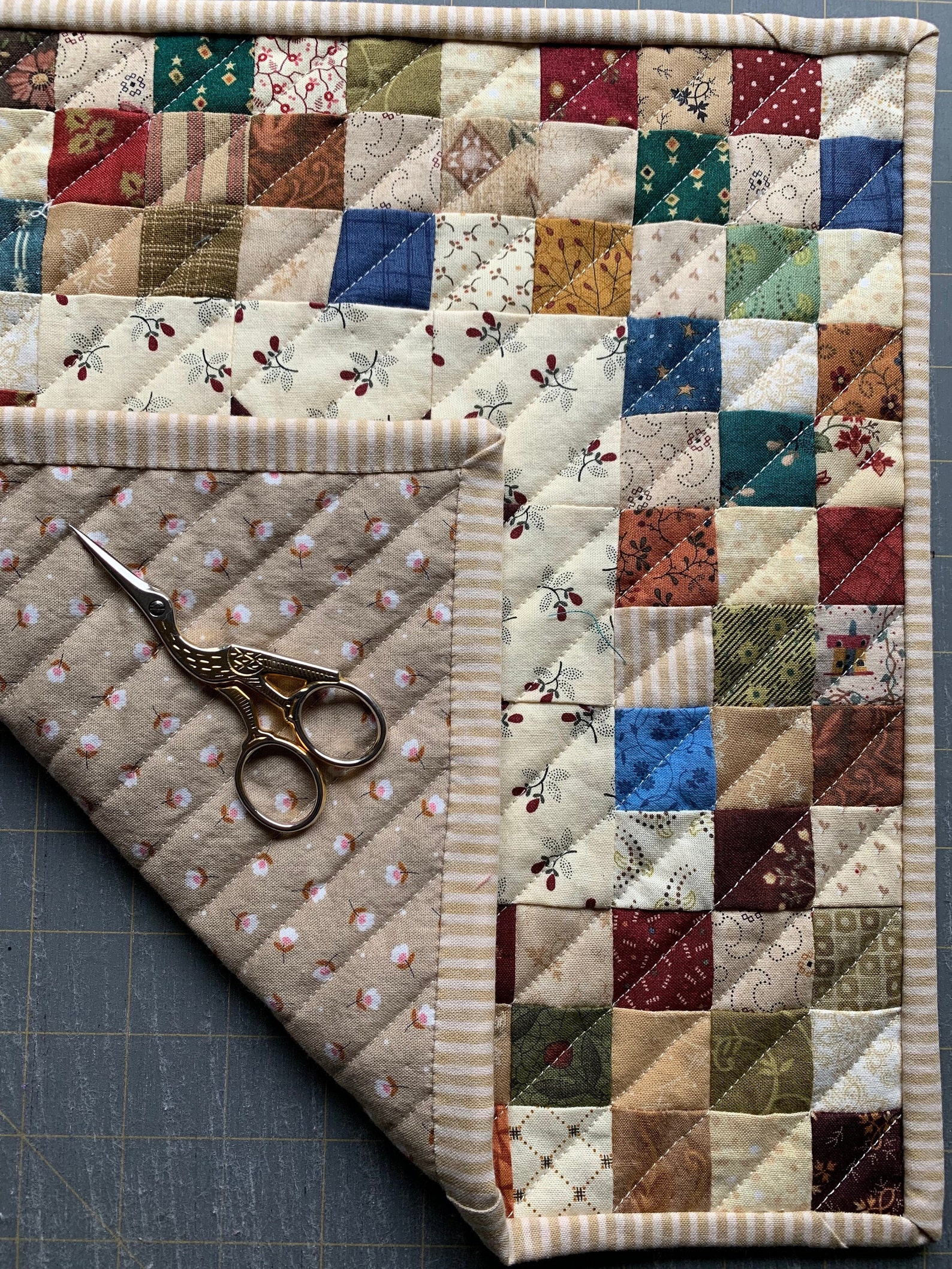 12.5” X 12.5” Small Scrappy Quilt - Etsy