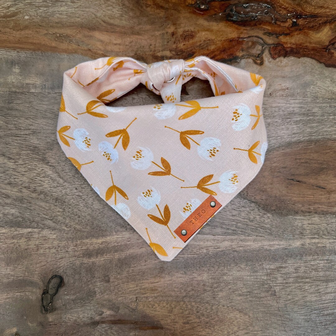 Personalized Dog Bandana Custom Leather Name Tag Dog Bandana - Etsy