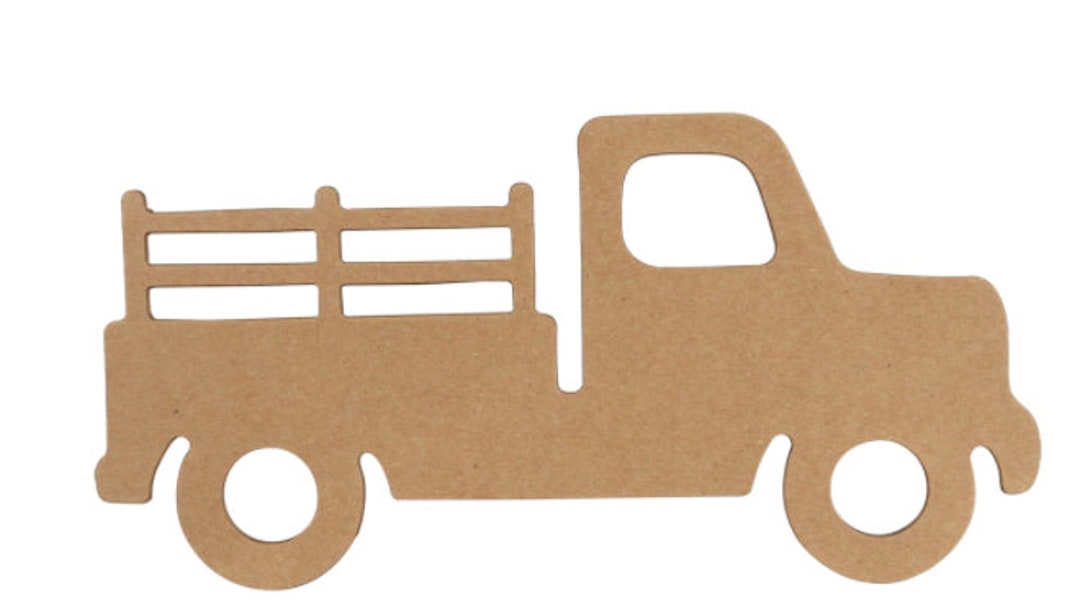 MDF Farm Truck, 11 X 5.5 in Truck, Farm Truck, DIY Truck, DIY Antique ...