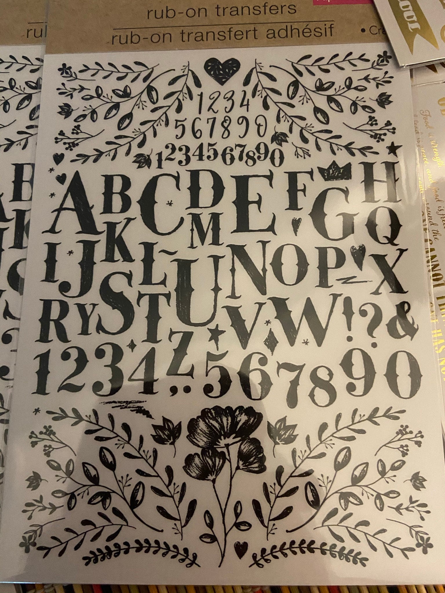 Rub-on Transfers - Rub-on Stickers - Rub-on Decals - Rub-on Decoration ...